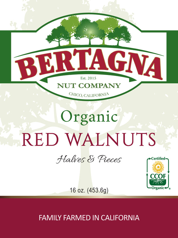 Organic Red Walnuts - Bertagna Nut Co.